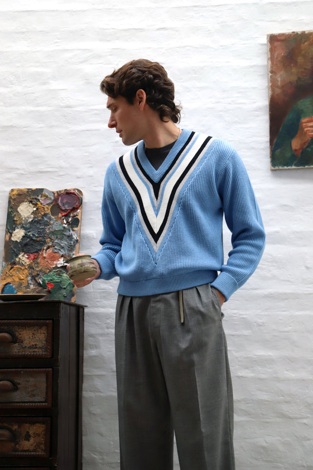 Blue Berkeley sweater – Scott Fraser Collection